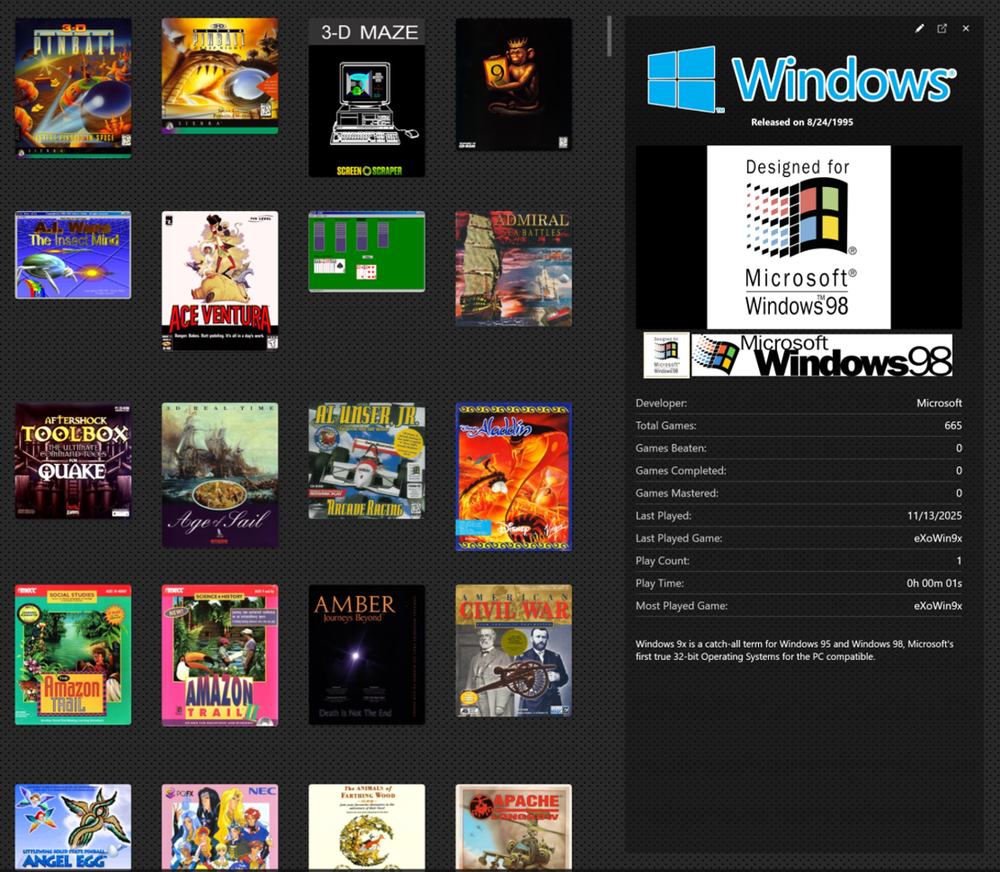 eXoWin9x Released: 662 Classic Windows Games Preserved